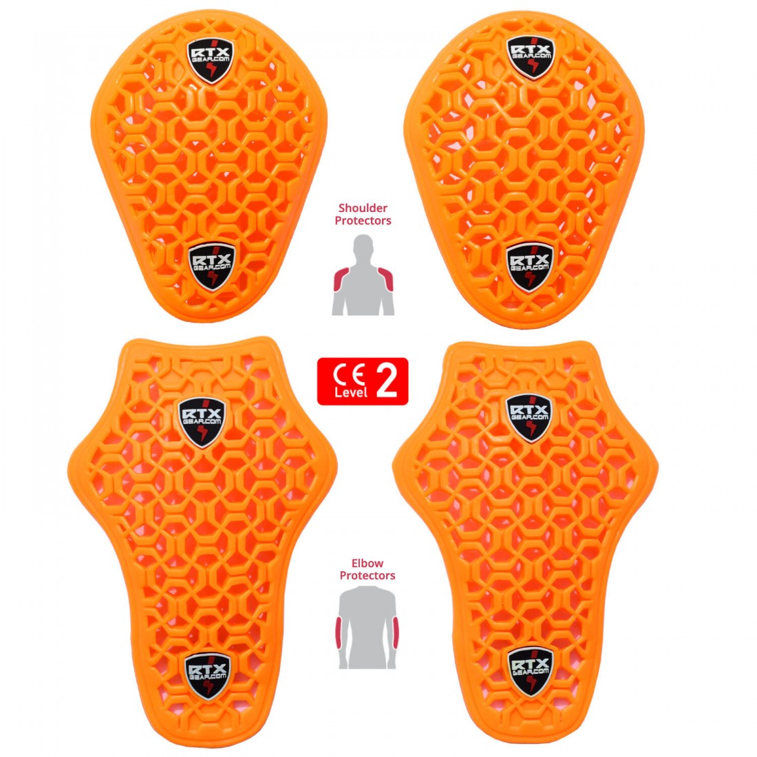 Flat 3D Net Shock Absorbing Ultra Flexible CE Level 2 Biker ...