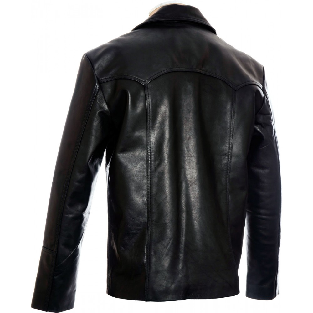 Hitman Codename 47 Black Leather Jacket