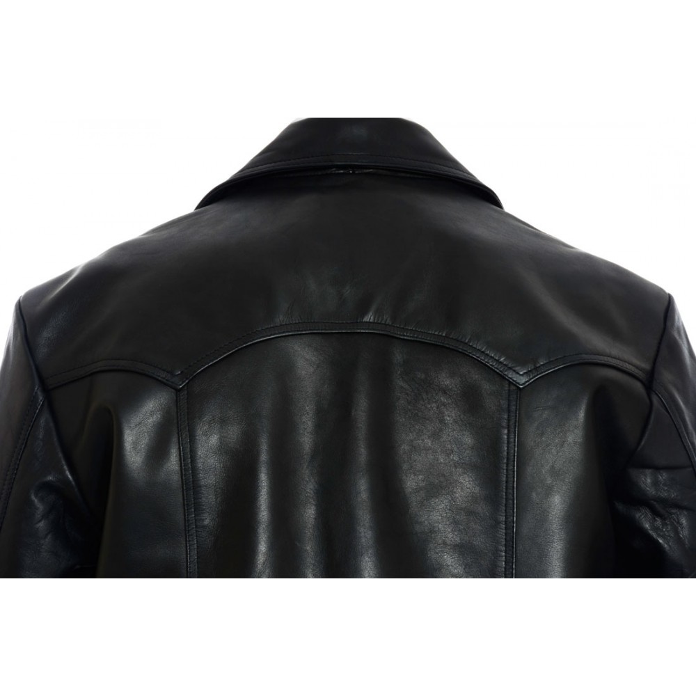 Hitman Codename 47 Black Leather Jacket