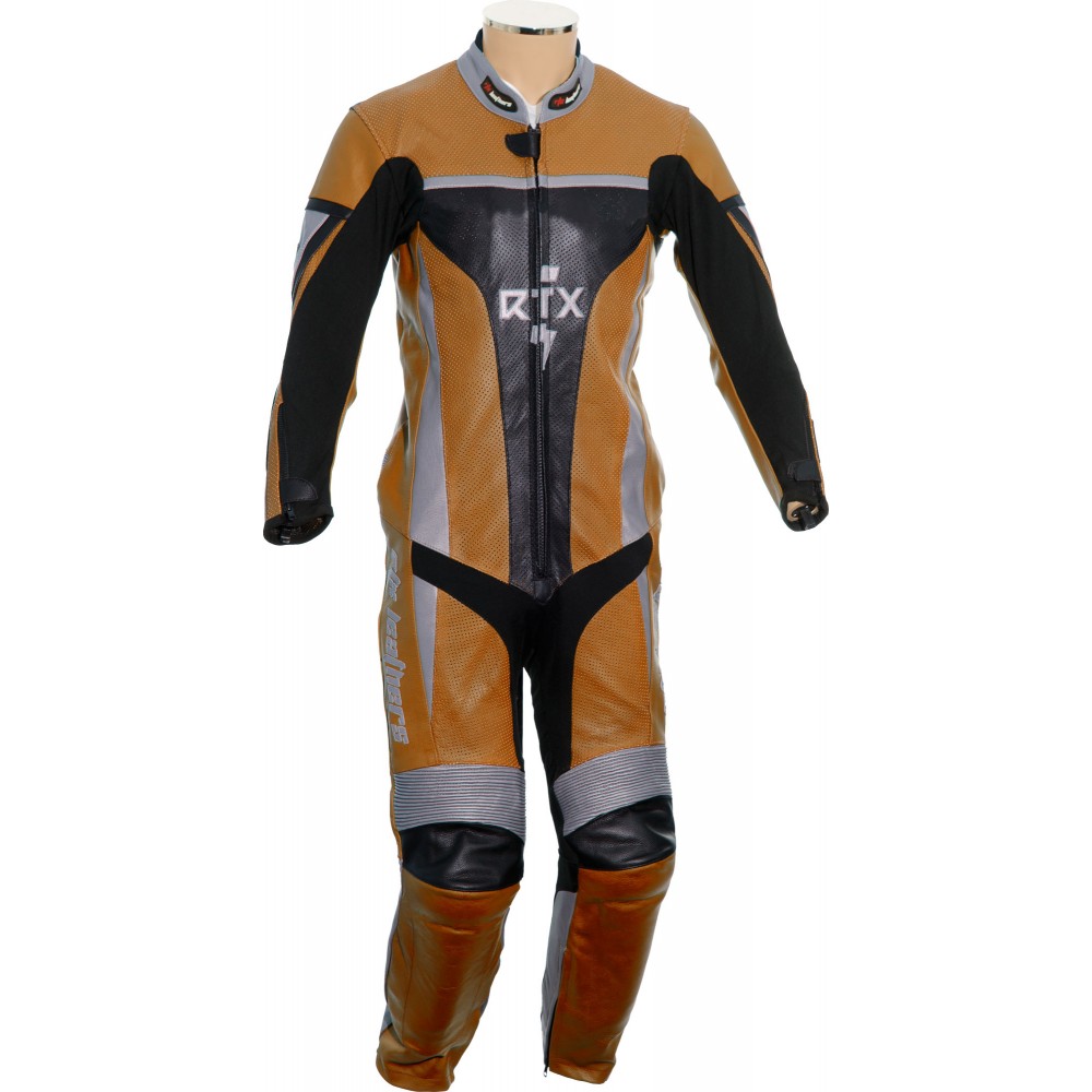 RTX Xtreme Orange One Piece Leather Suit